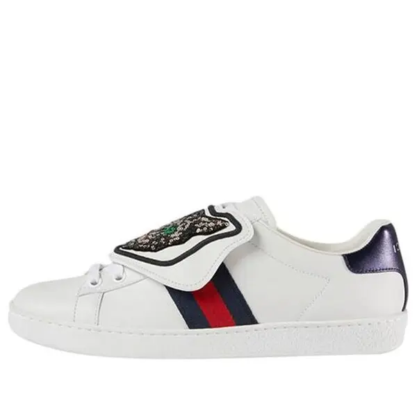 Gucci Ace "cat" Sneakers - White/multi-color