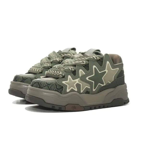 KAALIXTO Skateboarding Low Sneakers With Star Detailing