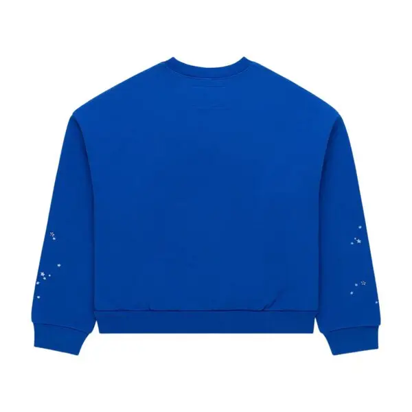 SP5DER Varsity Web Crewneck - Blue