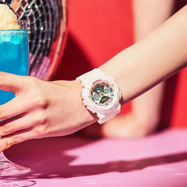Casio Baby-g Ba-130pm-4apr Shockproof Water Resistant Watch - Pink