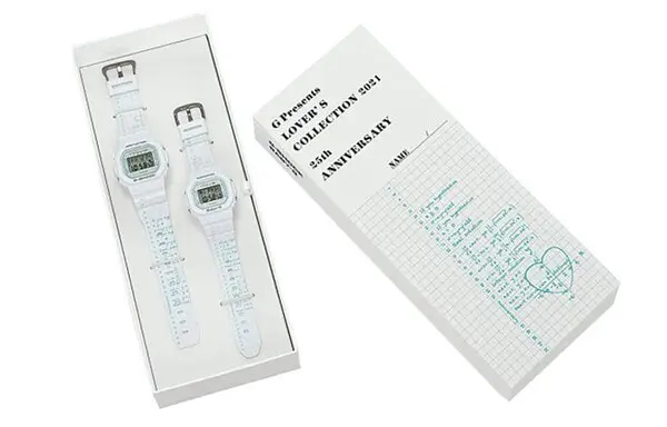 Casio G-shock Digital Pair - White