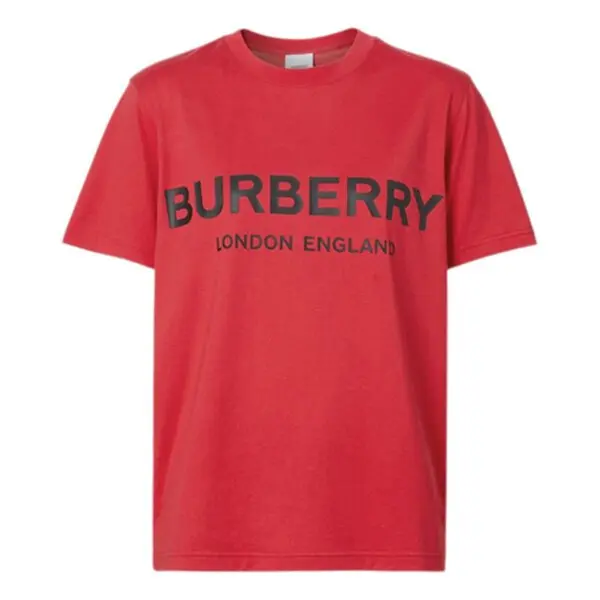 Burberry Logo Print T-shirt - Red