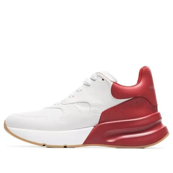 Alexander McQueen Oversized Sneakers - White/red