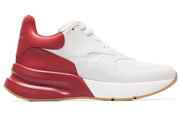 Alexander McQueen Oversized Sneakers - White/red