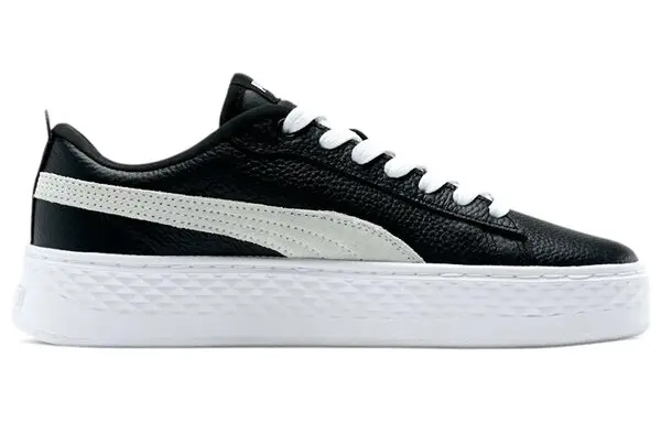 PUMA Smash Platform Leather Sneakers - Black