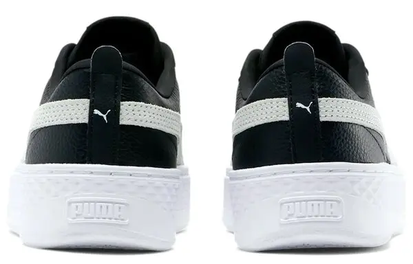 PUMA Smash Platform Leather Sneakers - Black