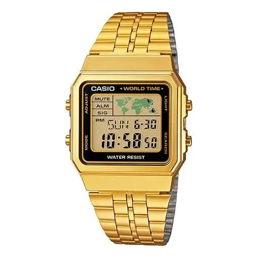 Casio Vintage Square Digital Watch - Gold
