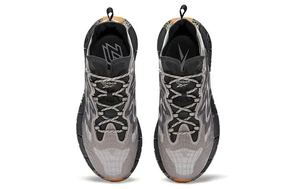 REEBOK Zig Kinetica 2 Animal Print Athletic Sneakers - Grey