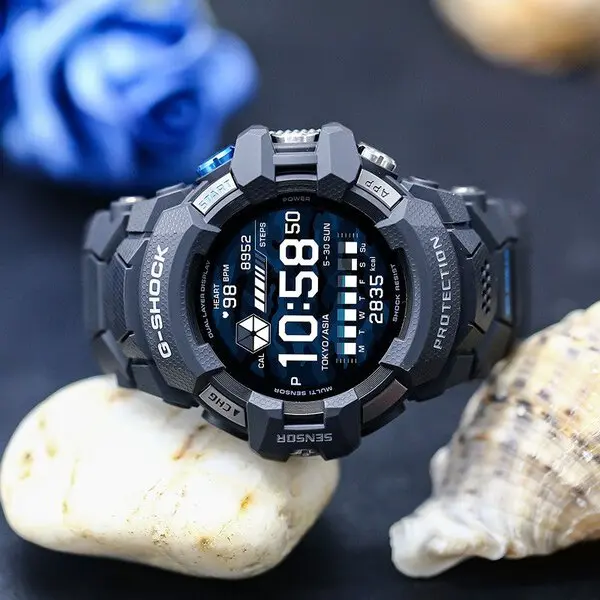 Casio G-shock Digital Watch With Shock And Water Resistance - Black/blue