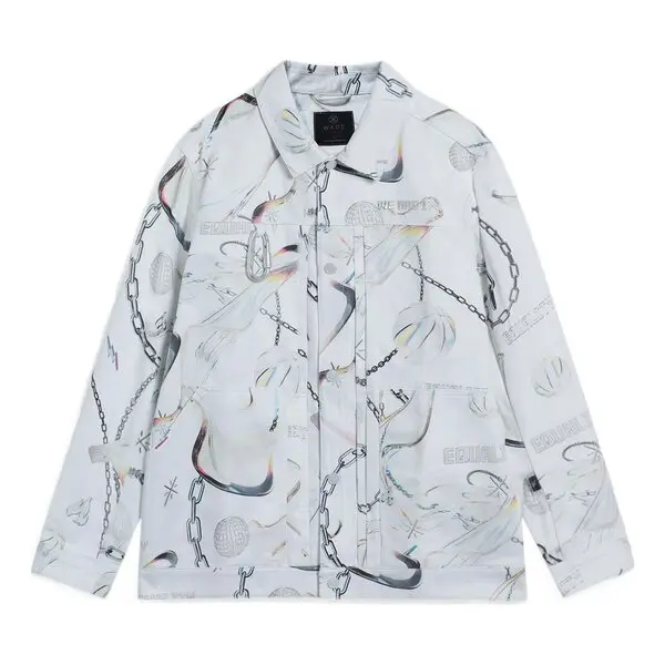 LI-NING X Glare Way Of Wade Graphic Jacket - White/grey/multi-color