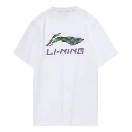 LI-NING Logo Alphabet Round Neck Short Sleeve