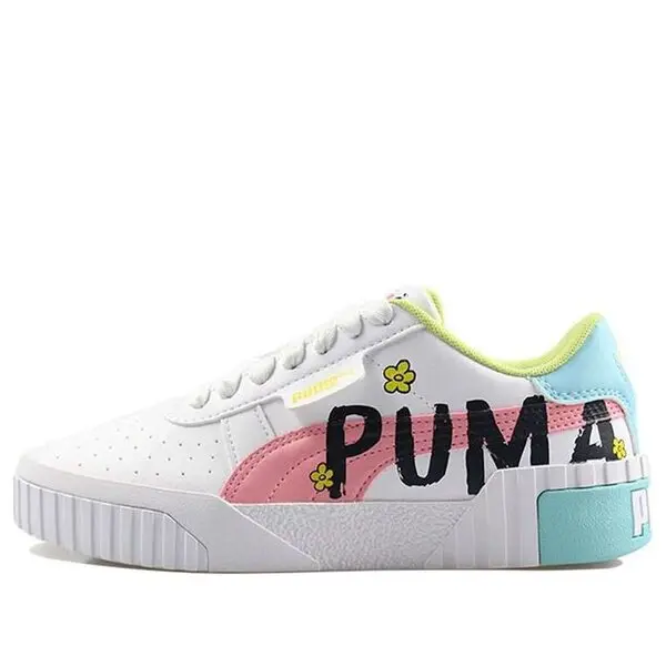 PUMA Cali Novelty 'flower' Sneakers - White