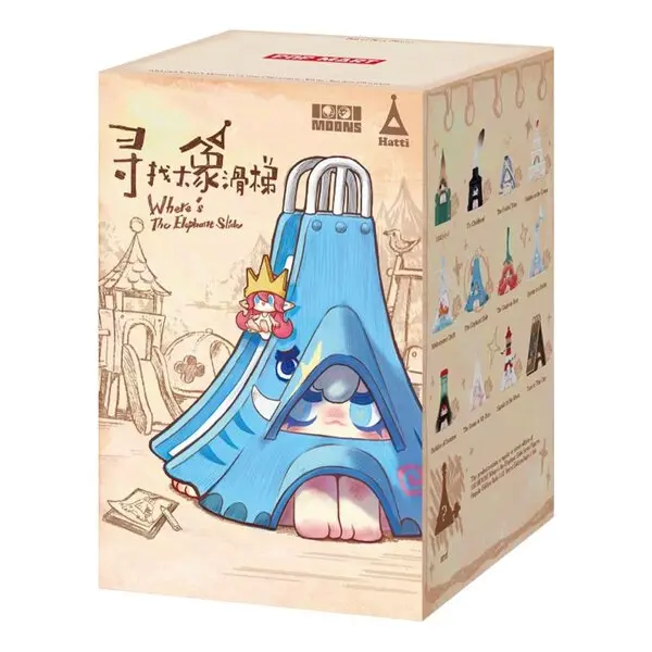 POP MART 1001moons Where's The Elephant Slide Figure Sealed Case - Multi-color