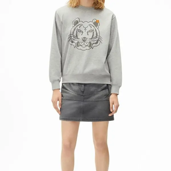 Kenzo Tiger Head Cotton Hoodie