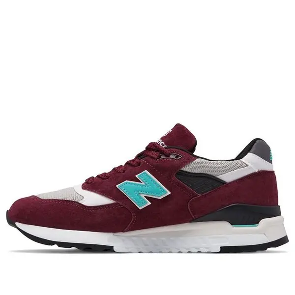NEW BALANCE 998 Burgundy Chalk Sneakers - Red
