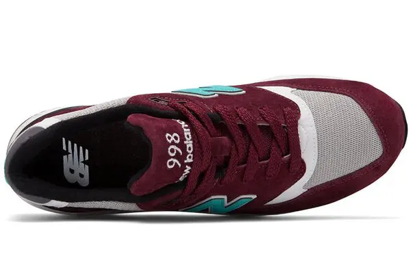 NEW BALANCE 998 Burgundy Chalk Sneakers - Red