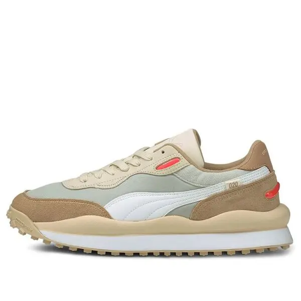 PUMA Style Rider Convey Sneakers - White/brown