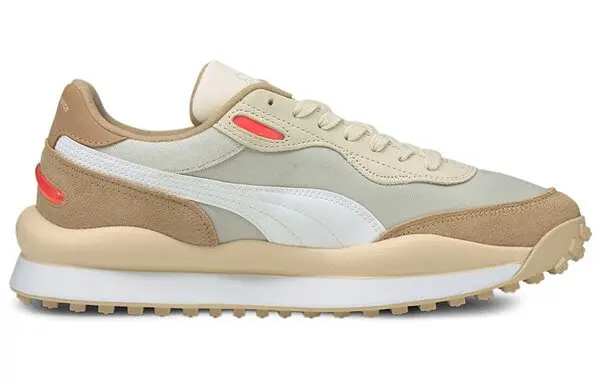 PUMA Style Rider Convey Sneakers - White/brown