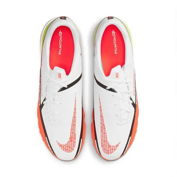 Nike Phantom Gt2 Academy Tf Turf Football Shoe - White/yellow/orange