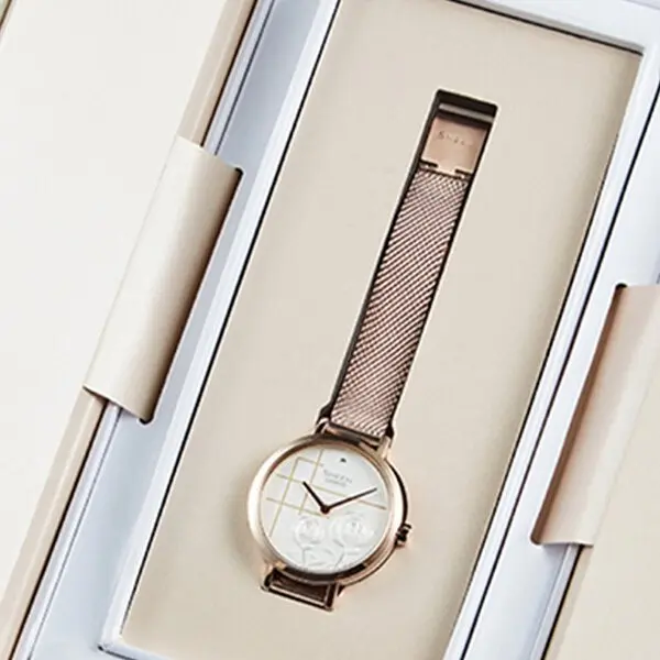 Casio Sheen Peony Motif Analog Watch With Sapphire Crystal
