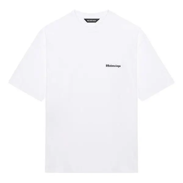Balenciaga Ss21 Bb Letter Printing Male - White