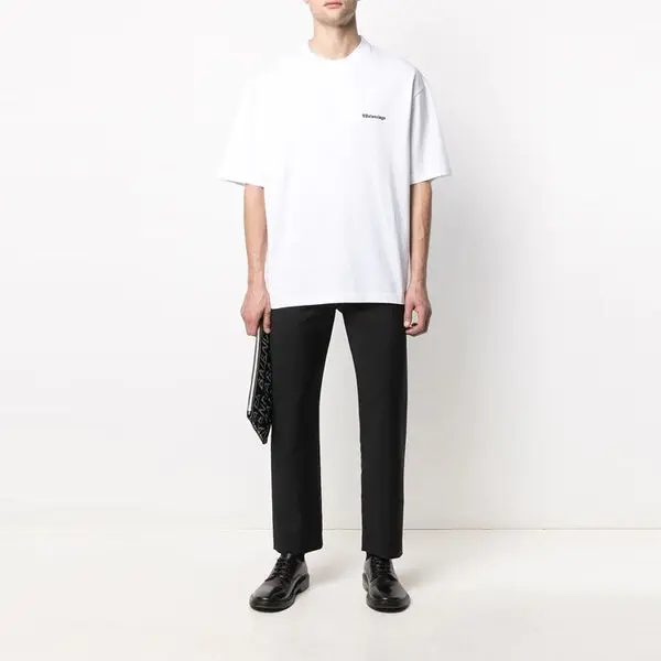 Balenciaga Ss21 Bb Letter Printing Male - White