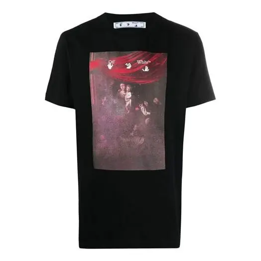 Off-White Sprayed Caravaggio Short-sleeve Slim Tee