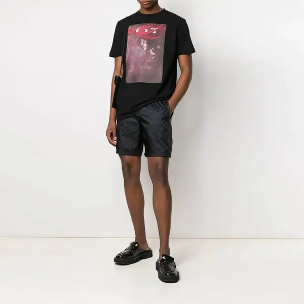 Off-White Sprayed Caravaggio Short-sleeve Slim Tee