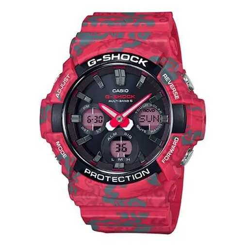 Casio G-shock Analog-digital Watch - Red/black