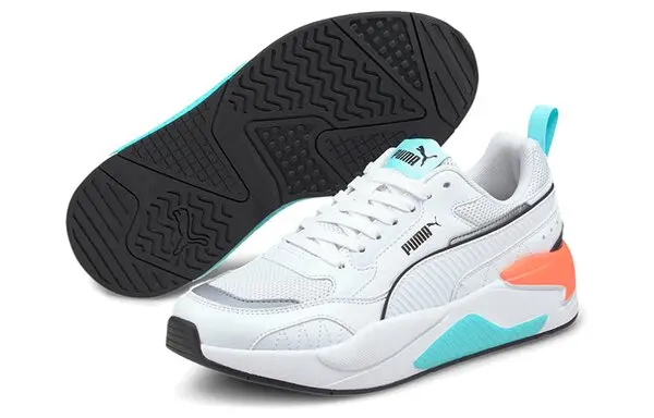 PUMA X-ray 2 Square Sneakers - White/orange/blue
