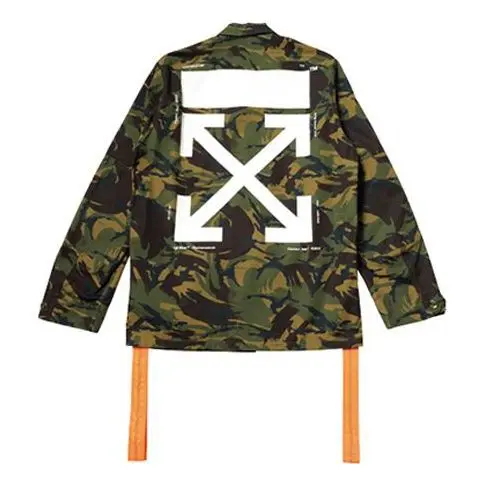 Off-White Camouflage Arrows Patch Jacket - Green