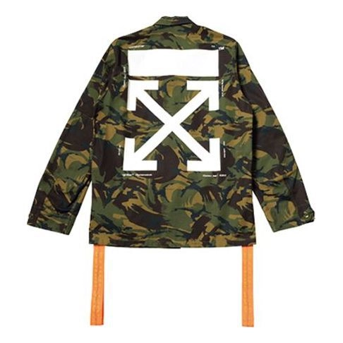 Off-White Camouflage Arrows Patch Jacket - Green