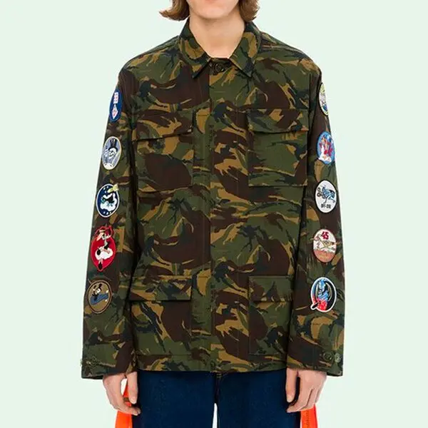 Off-White Camouflage Arrows Patch Jacket