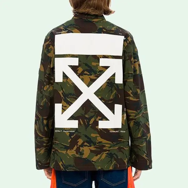 Off-White Camouflage Arrows Patch Jacket