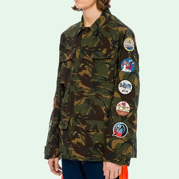 Off-White Camouflage Arrows Patch Jacket