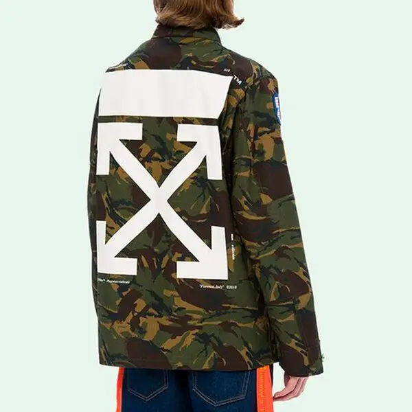 Off-White Camouflage Arrows Patch Jacket