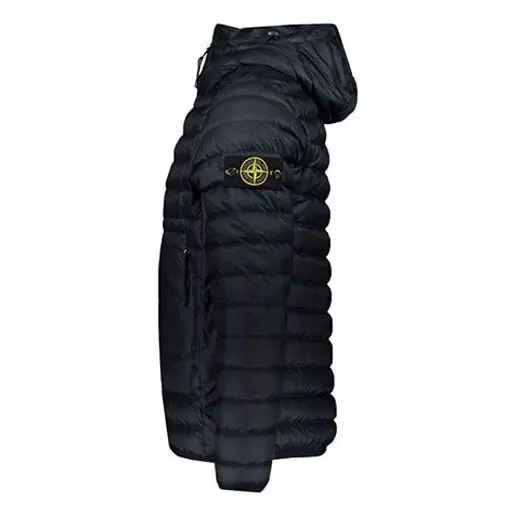 Stone Island Quilted Down Jacket - Navy