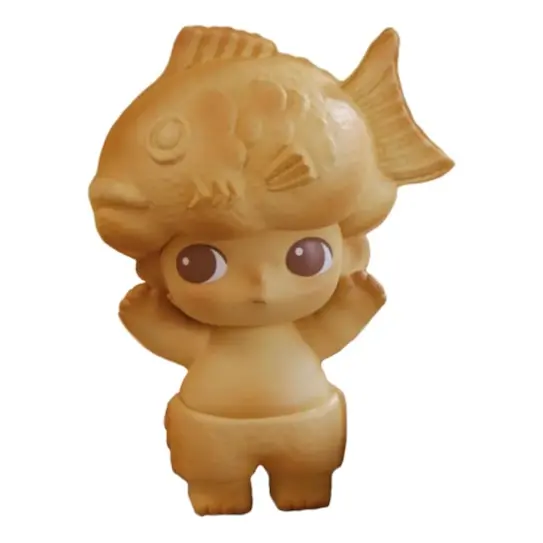 POP MART Dimoo Taiyaki Japan Limited Figures - Tan
