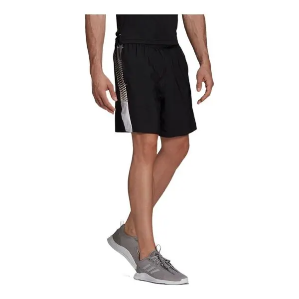 Adidas Logo Printing Splicing Sports Gym Shorts - Multi-color