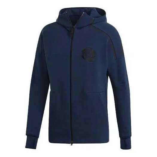 Adidas Basketball Sports Hooded Jacket - Black