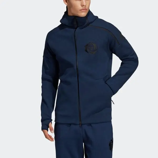 Adidas Basketball Sports Hooded Jacket