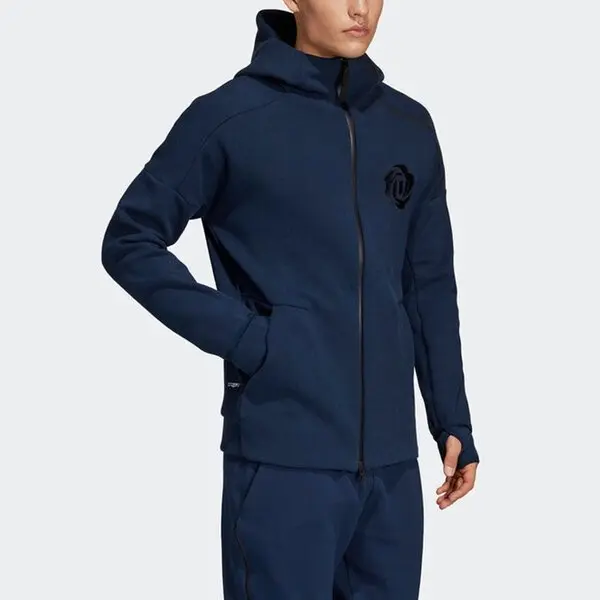 Adidas Basketball Sports Hooded Jacket