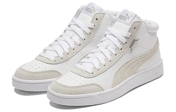 PUMA Court Legend Mid Sneakers - White/grey