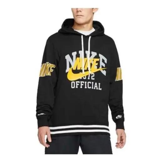Nike French Terry Pullover Hoodie - Black