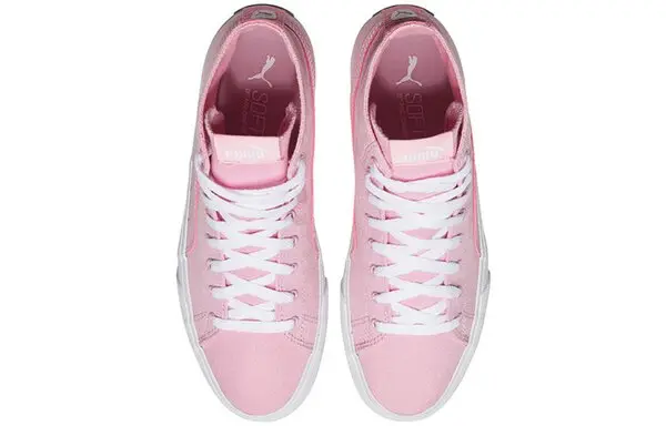 PUMA Bari Mid High-top Sneakers - White/pink