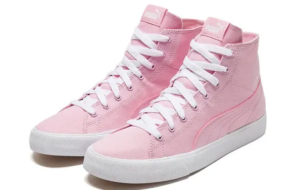 PUMA Bari Mid High-top Sneakers - White/pink