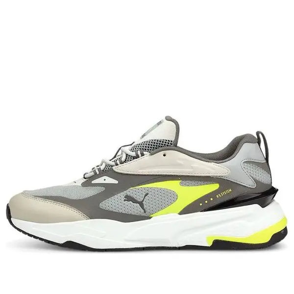 PUMA Rs-fast Neon Sneakers - White/brown/yellow