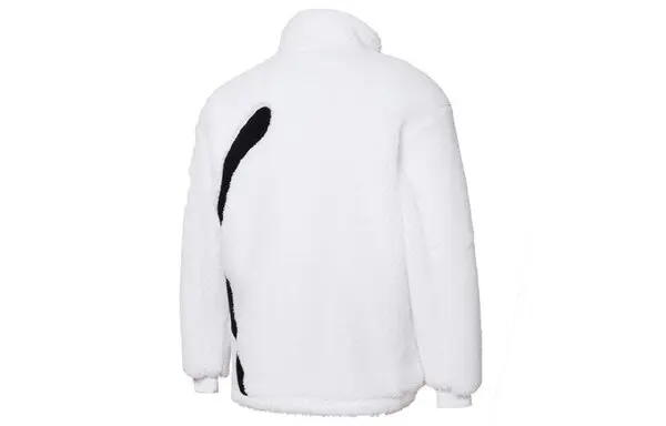 PUMA Sherpa Jacket With Large Logo And Contrasting Colors