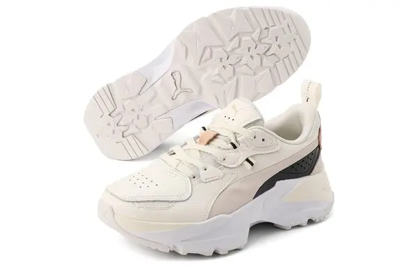 PUMA Orchid X Ameri "warm White Black" Lace Up Sneakers
