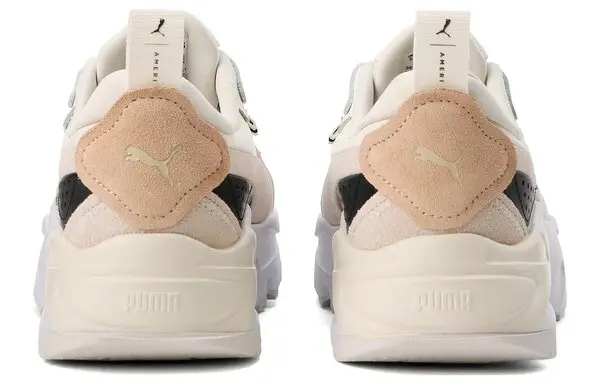 PUMA Orchid X Ameri "warm White Black" Lace Up Sneakers